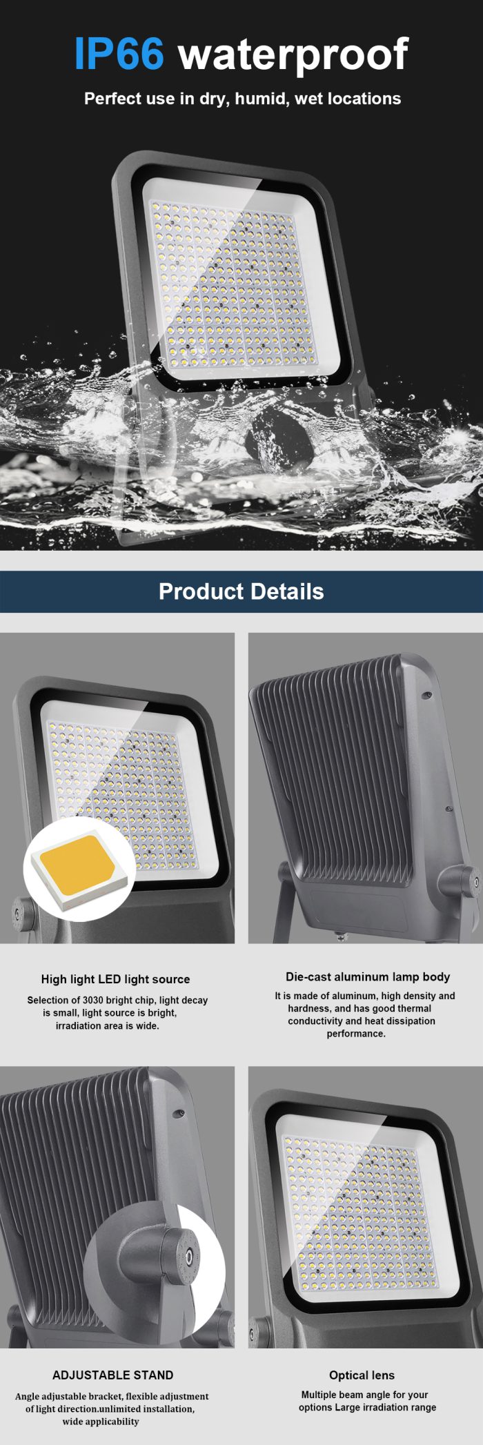 SR-FLP -SIRO LIGHT-150W 200W 400W LED outdoor lighting